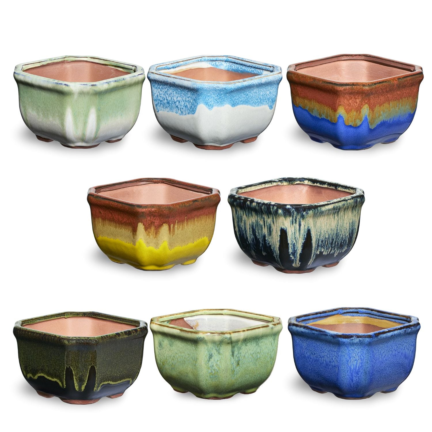 8 Pack of Ausgardo Square Succulent Pots - BOLD – AusGardo